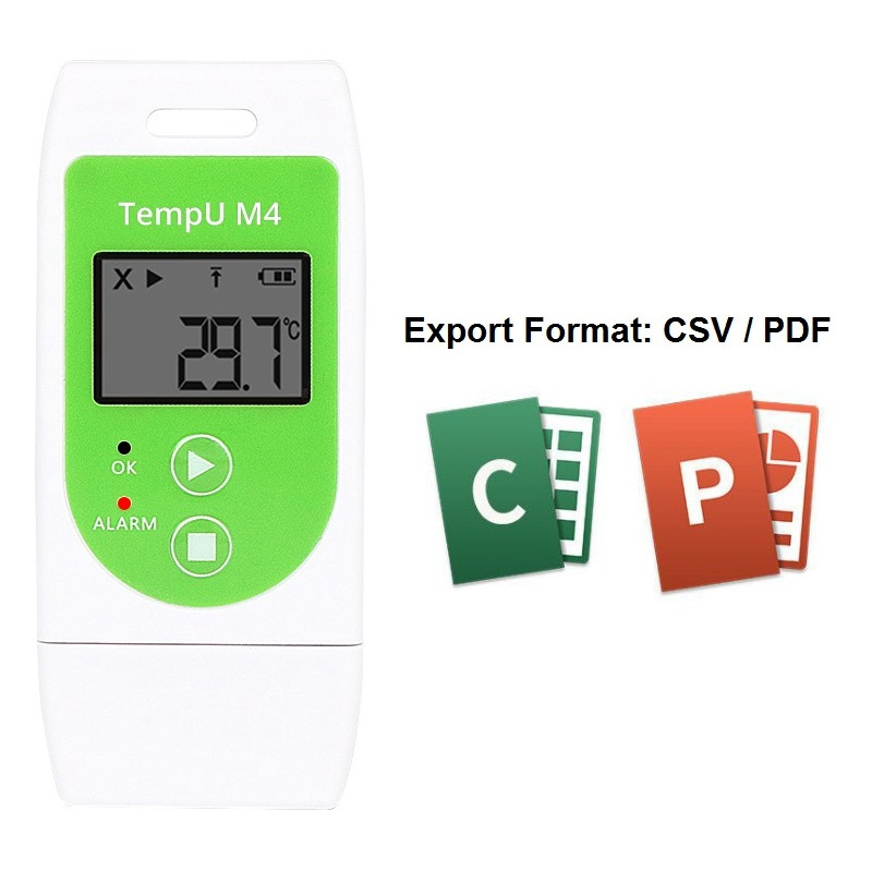 Multi-use temperature data logger TempU M4