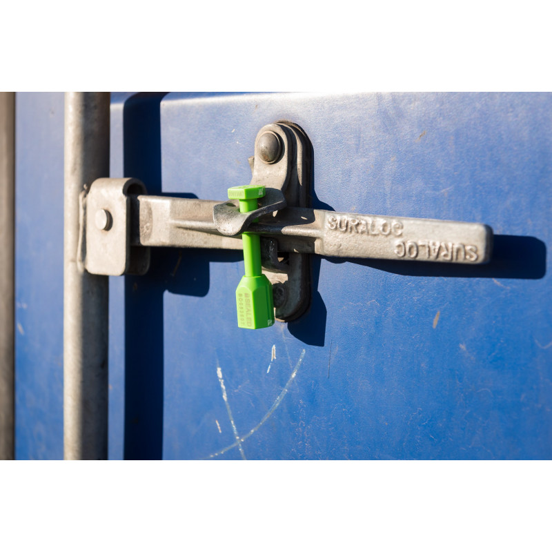 Zertifizierte Containerplombe Lockup RIDL mit ablösbarem ID-Etikett ...