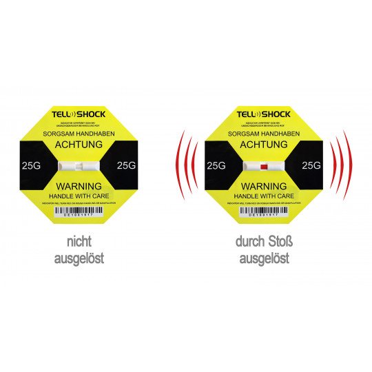 Transport indicator TELL-SHOCK-Shock in different variants
