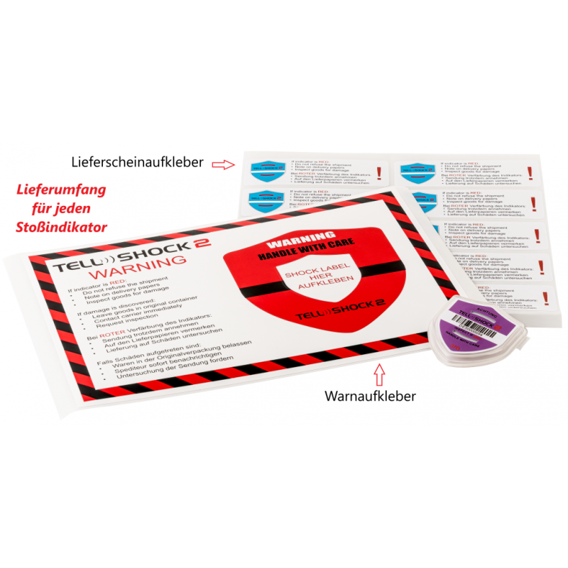 Shock indicator Tell-Shock 2 in different variants