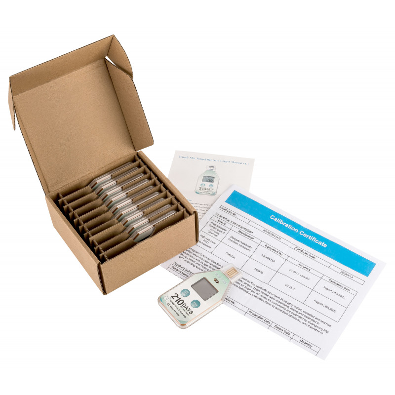 TempU S8b Single-use data logger for temperature and humidity