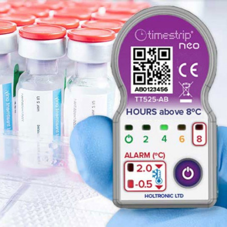 Electronic temperature indicator TimeStrip neo in different variants
