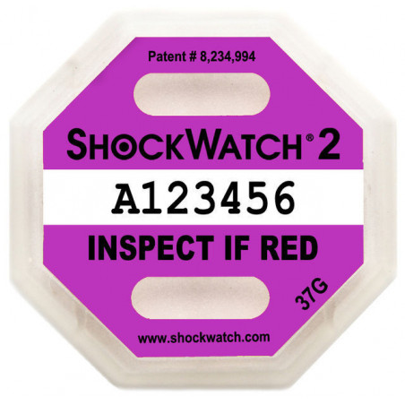 Shock indicator Shockwatch 2 label in different variants