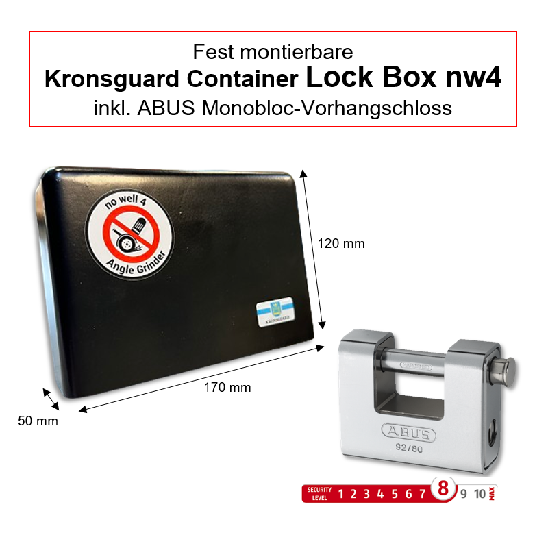 Kronsguard Lockbox: Robust container lock with anti-cutting technology
