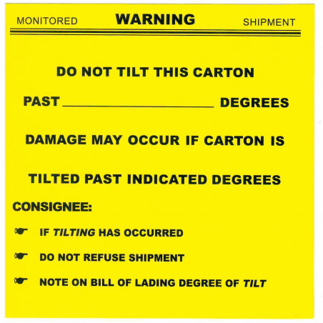 Tilt indicator TiltWatch Plus for the slightest inclinations