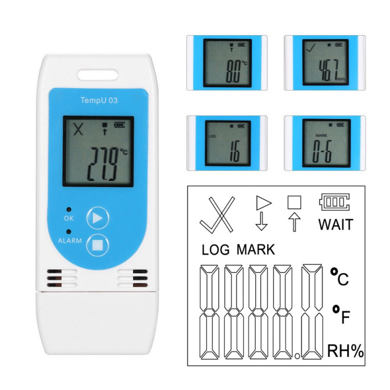 Climate Data Logger TempU M3 for Temperature and Humidity