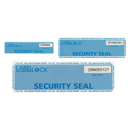 Residue-free security label Low Residue, various sizes